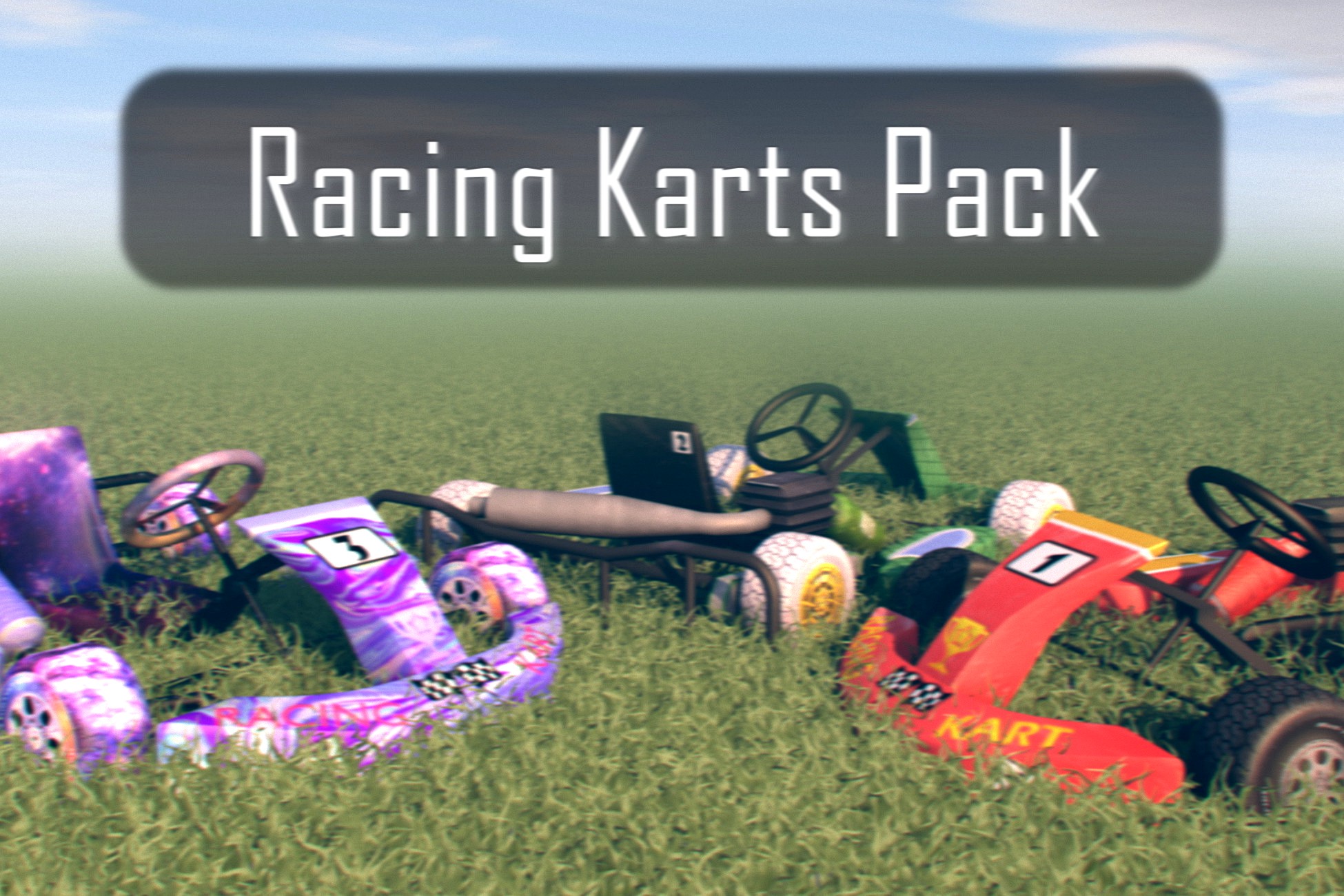 Racing Karts Pack 3d model