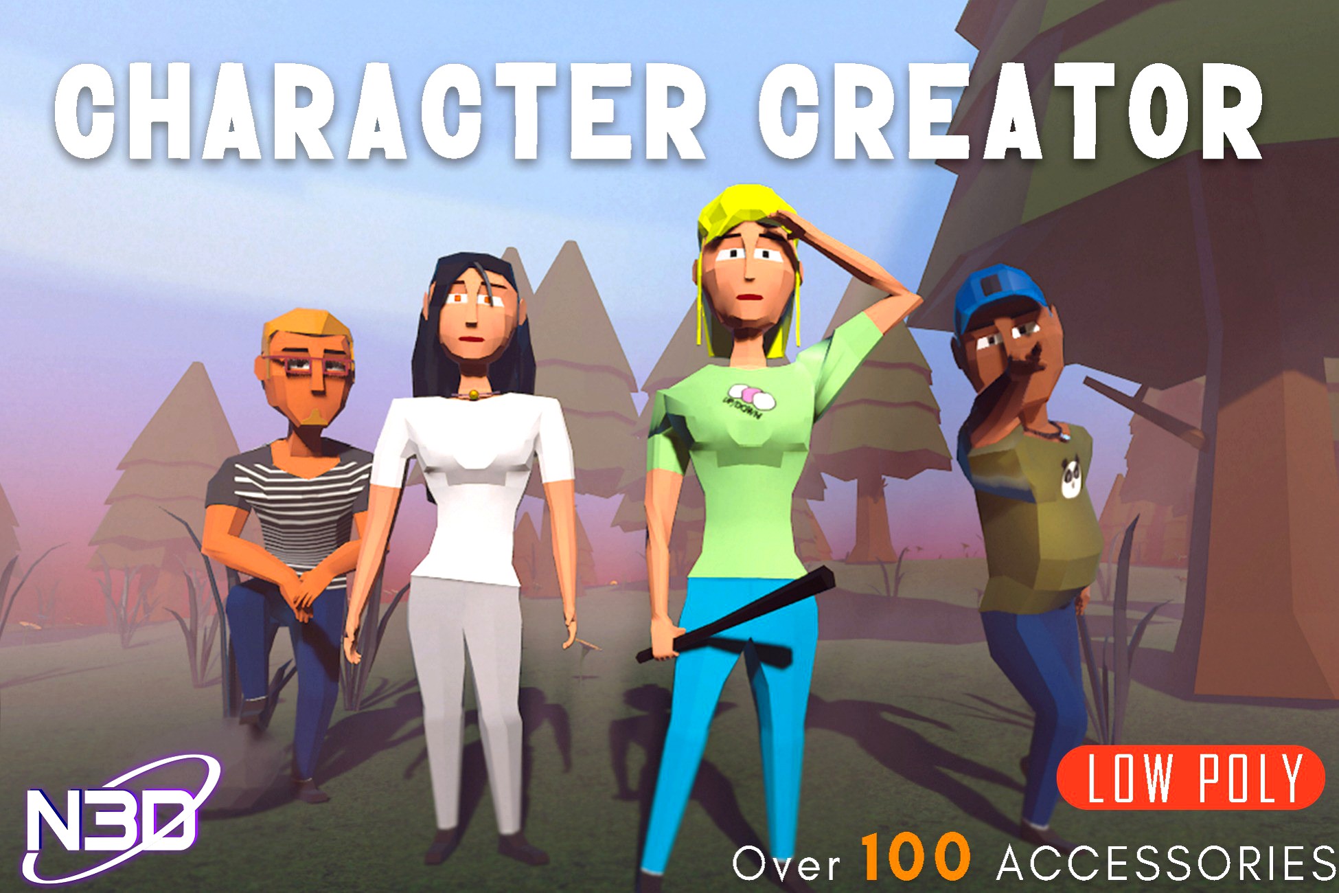 Character Creator: Low Poly - NEON3D model