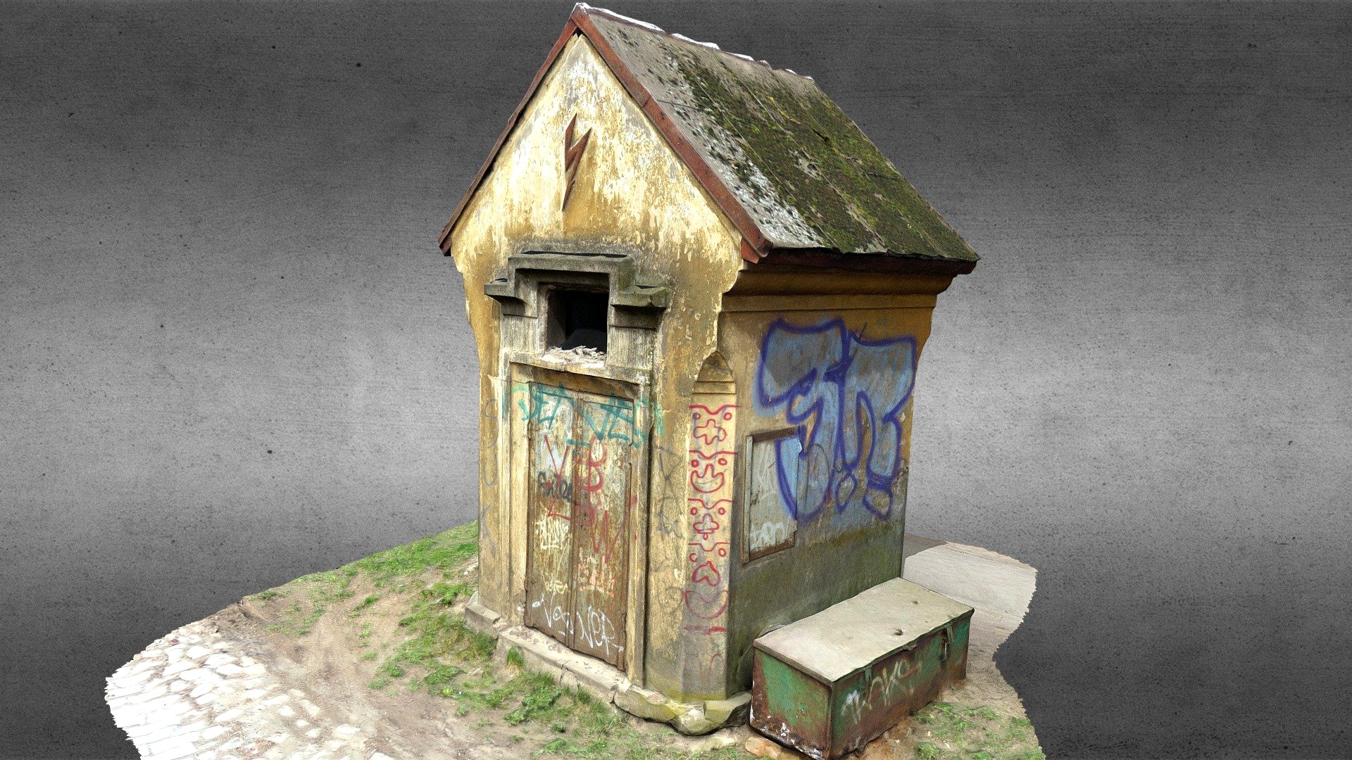 Small Electricity Power House 3d model