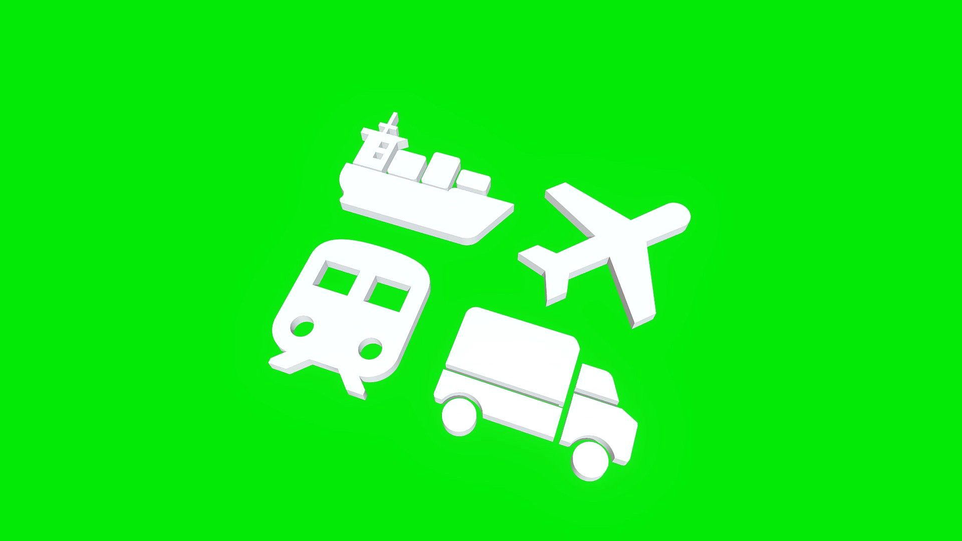 Freight Transport 3D icon model