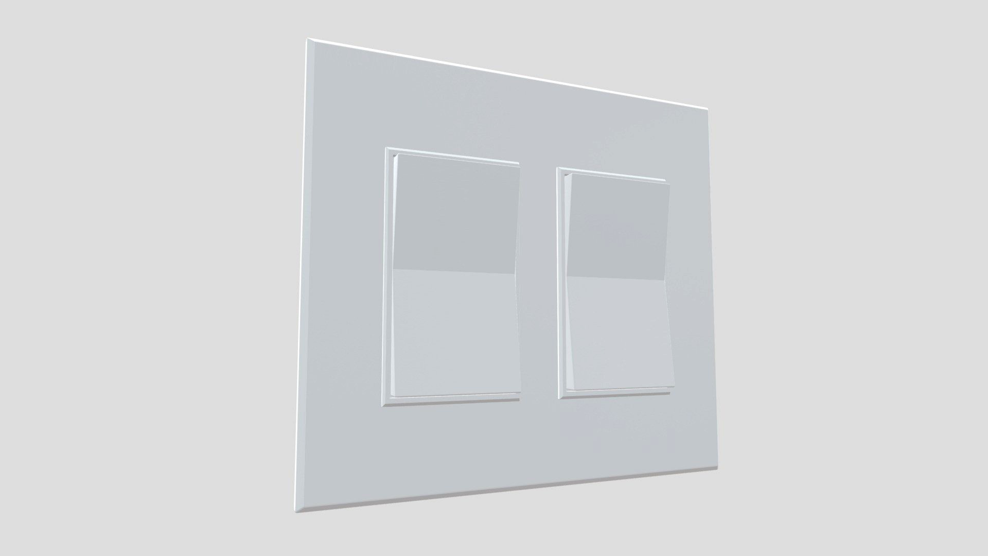 Dual Light Switch 3d model