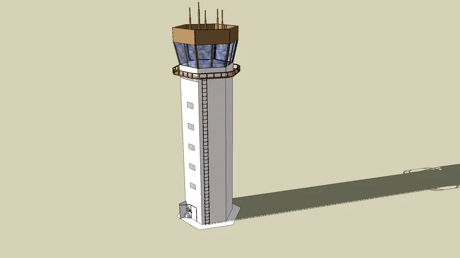 ATC Tower at Fort Polk 3d model