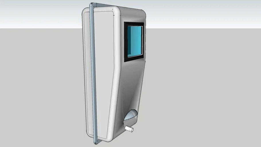 Home electricity meter 3d model