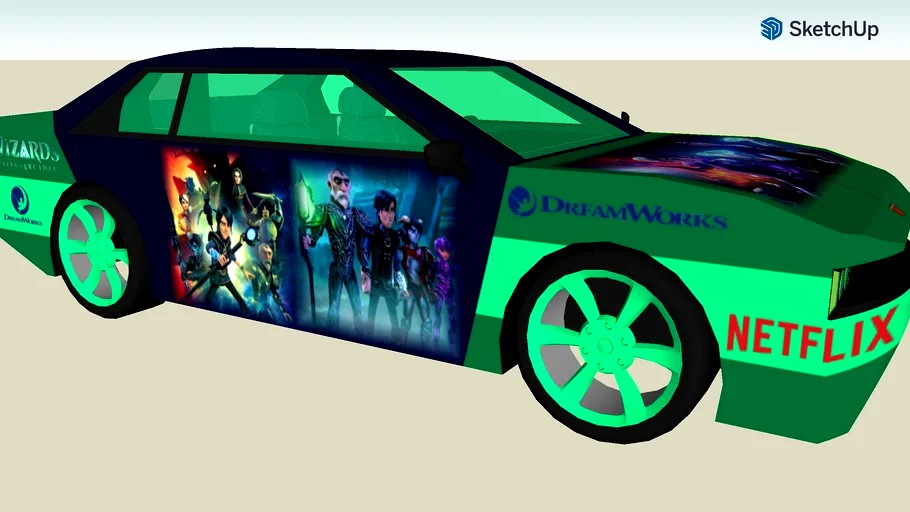 DreamWorks Wizards Car 3d model