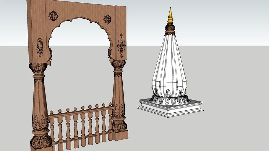 MANDIR ARCH 3d model