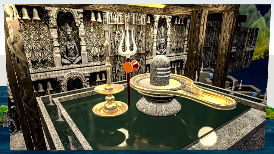 LORD SHIVA TEMPLE 3d model