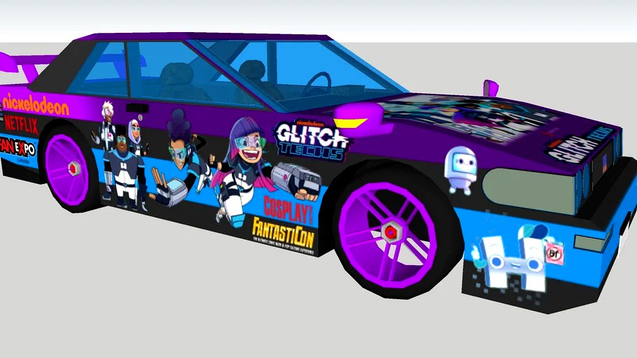 Nickelodeon Glitch Techs Car 3d model