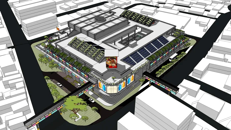 Mixed use Civic Building - V7 3d model