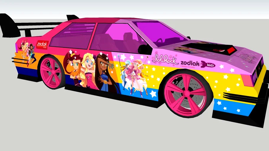 LoliRock Theme Race Car 3d model
