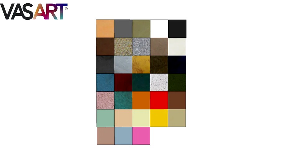 Tabela de cores Vasart 3d model