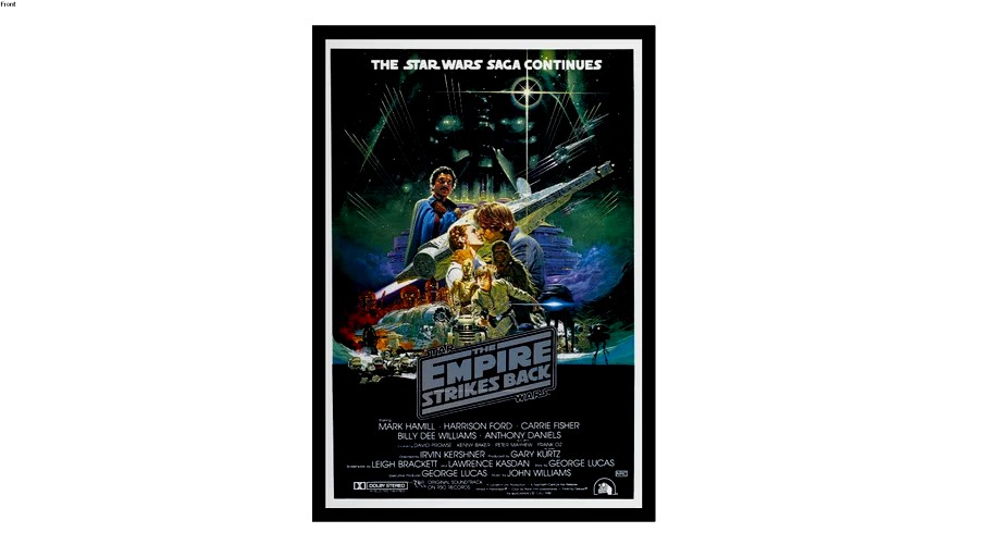 The Empire Strikes Back Poster 3d model