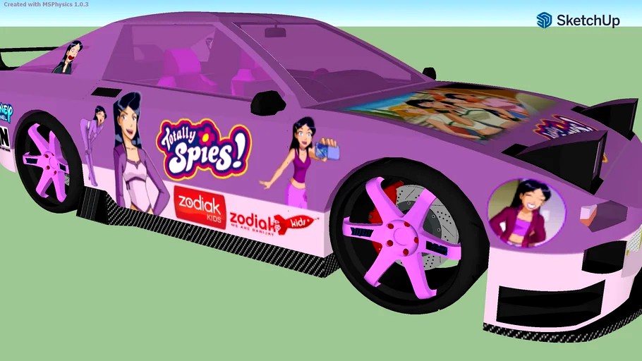 Totally Spies Mandy Car 3d model