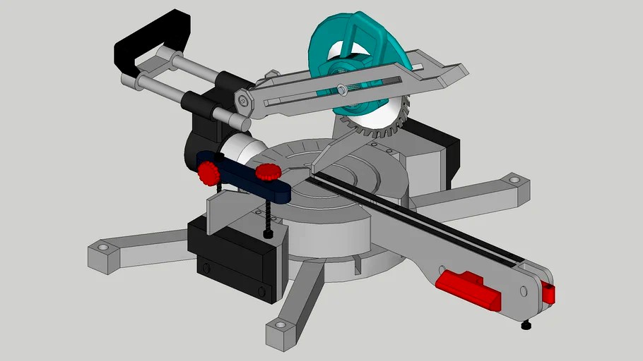 Radial Arm Saw 3d model