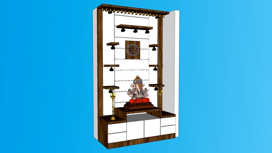 pooja unit 3d model