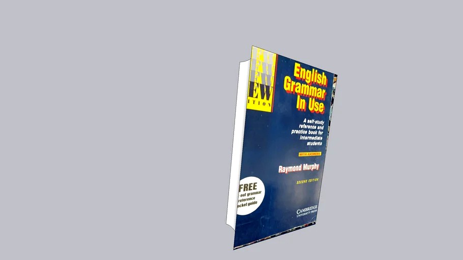 BOOK English grammar 3d model