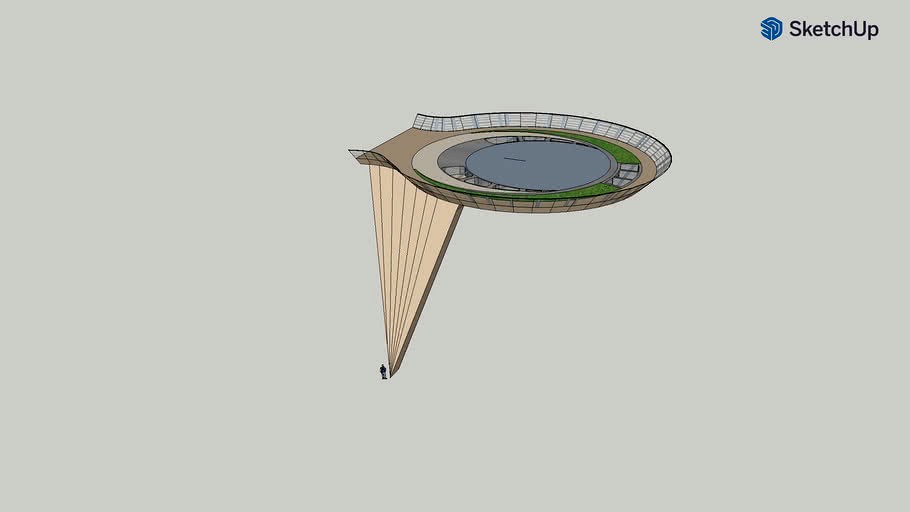 Suspended Observation Deck 3d model
