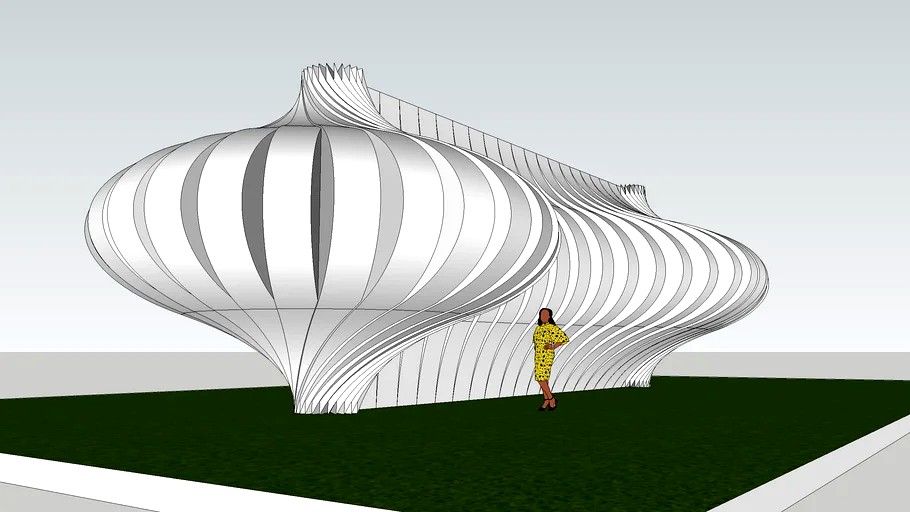 Parametric building 3d model