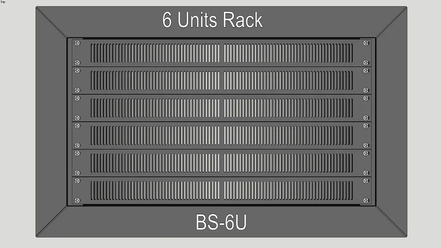 6 UNIT RACK 3d model