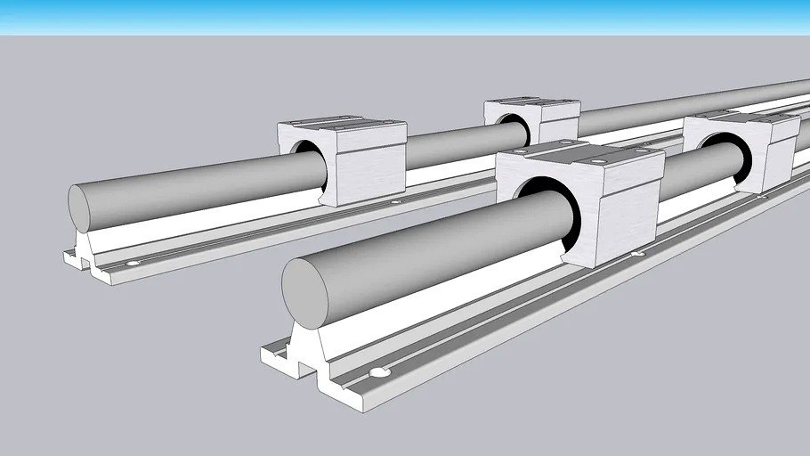 SBR20 CNC Linear Rails 3d model
