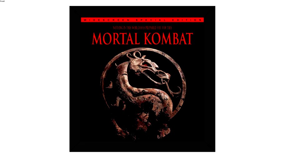 Framed Mortal Kombat Laserdisc Cover 3d model