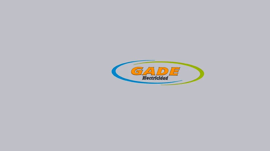 logo gade electricidad 3d model