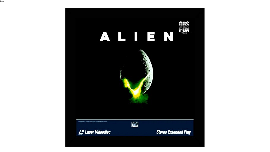 Framed Alien Ver.2 Laserdisc Cover 3d model