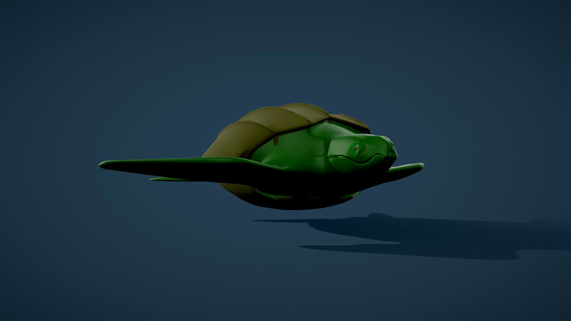 Leatherback turtle. 3d model