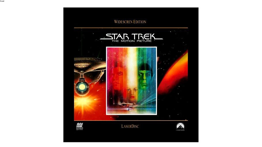 Framed Star Trek: The Motion Picture Laserdisc Cover 3d model