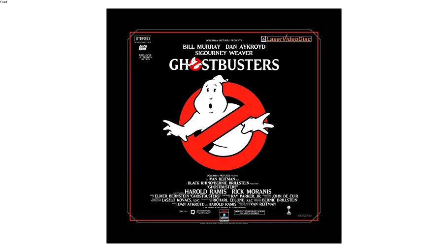 Framed Ghostbuster Laserdisc Cover 3d model
