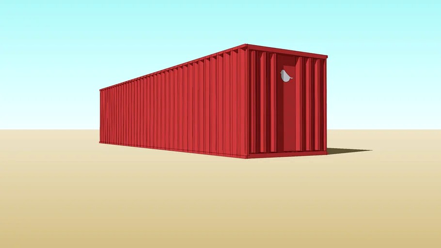 Simple Shipping Container 3d model