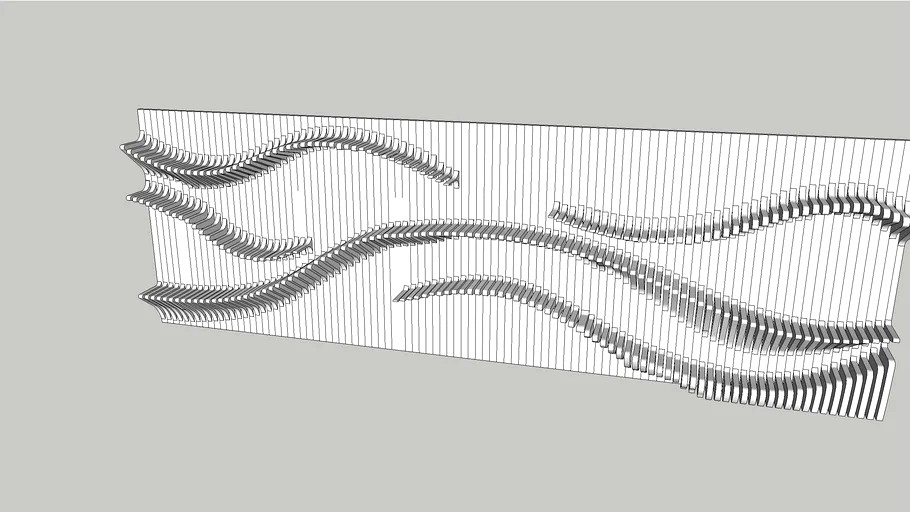 Parametric wall panel 3d model