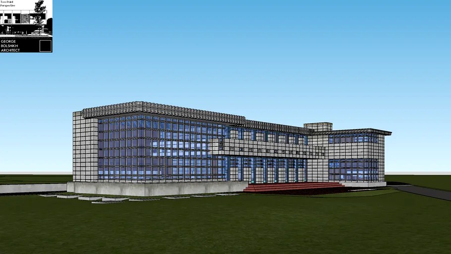 The Dorothy H. Turkel House - Frank Lloyd Wright 3d model