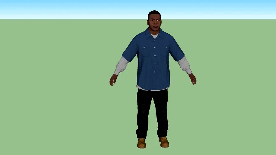 Franklin from GTA V 3d model