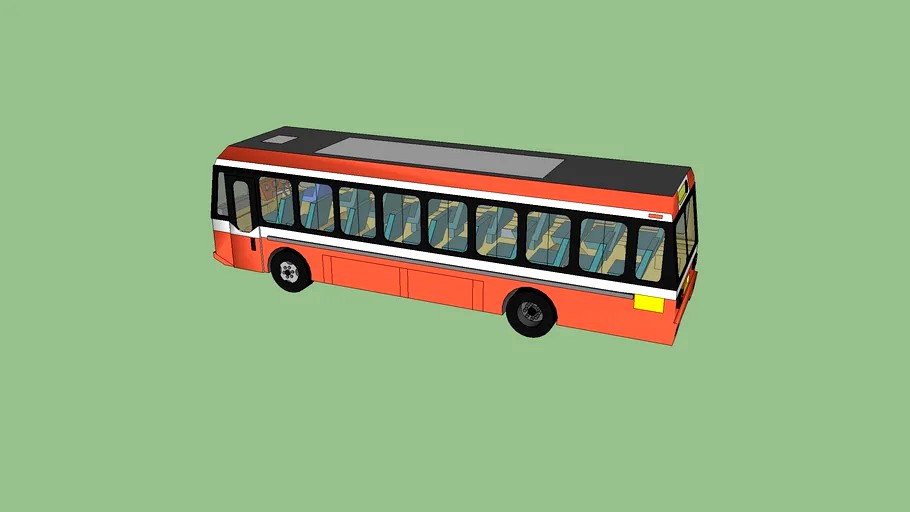old tsrtc bus 3d model