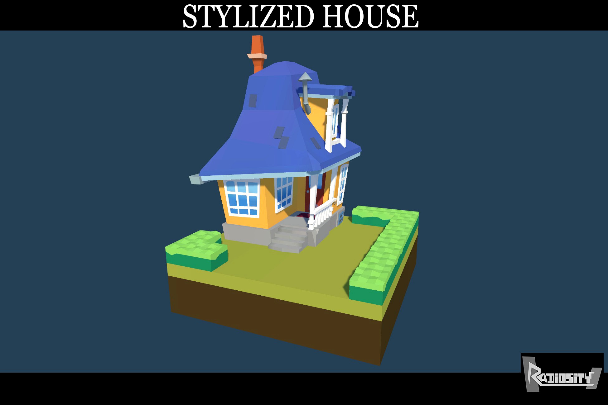 Stylized House Sample 3d model
