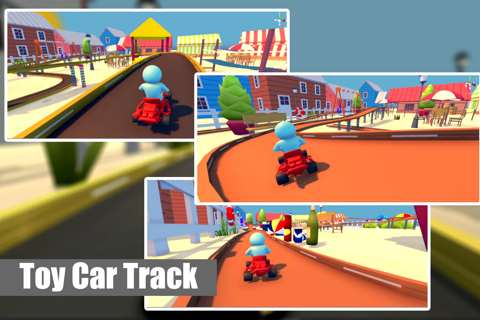 Car Track Stunt 3d model