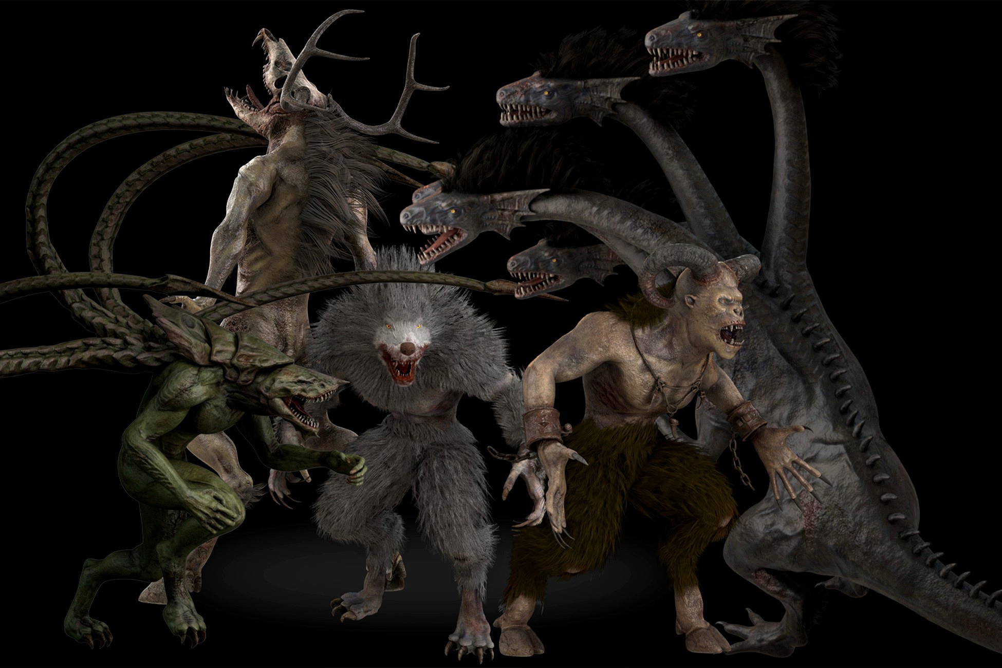 Monster Mega Bundle 3d model