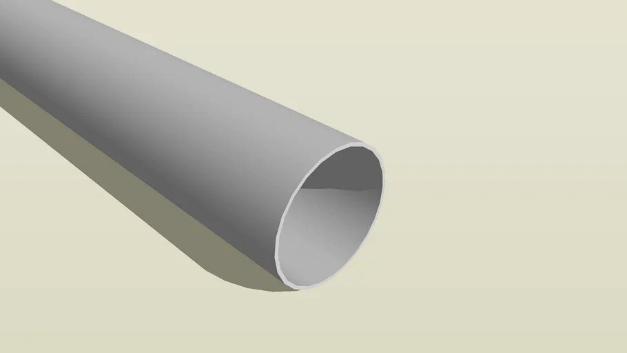 Tubo PVC-S Ø75mm×3m Gris Cementar 3d model