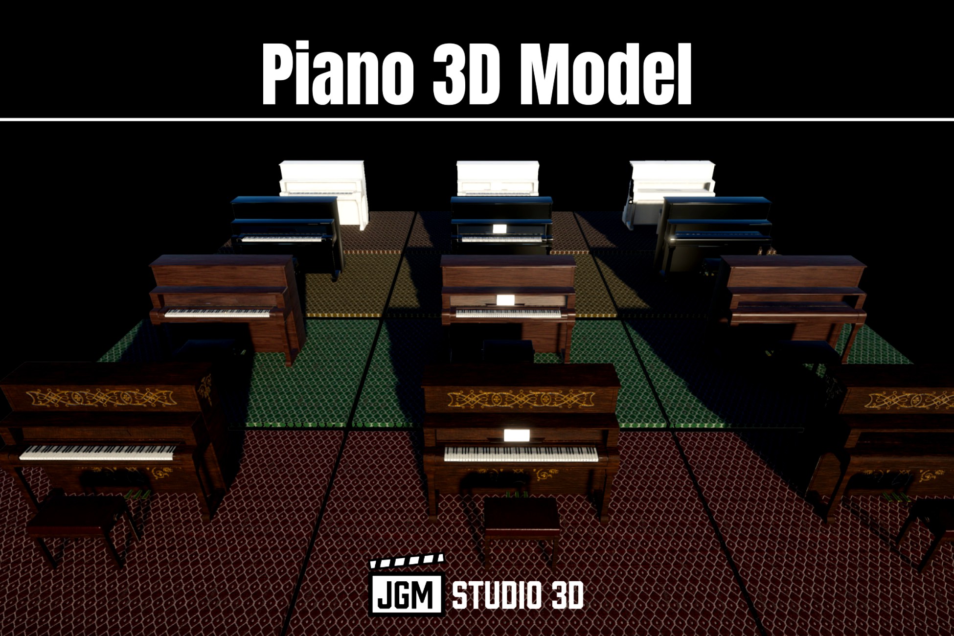 Piano 3D Model
