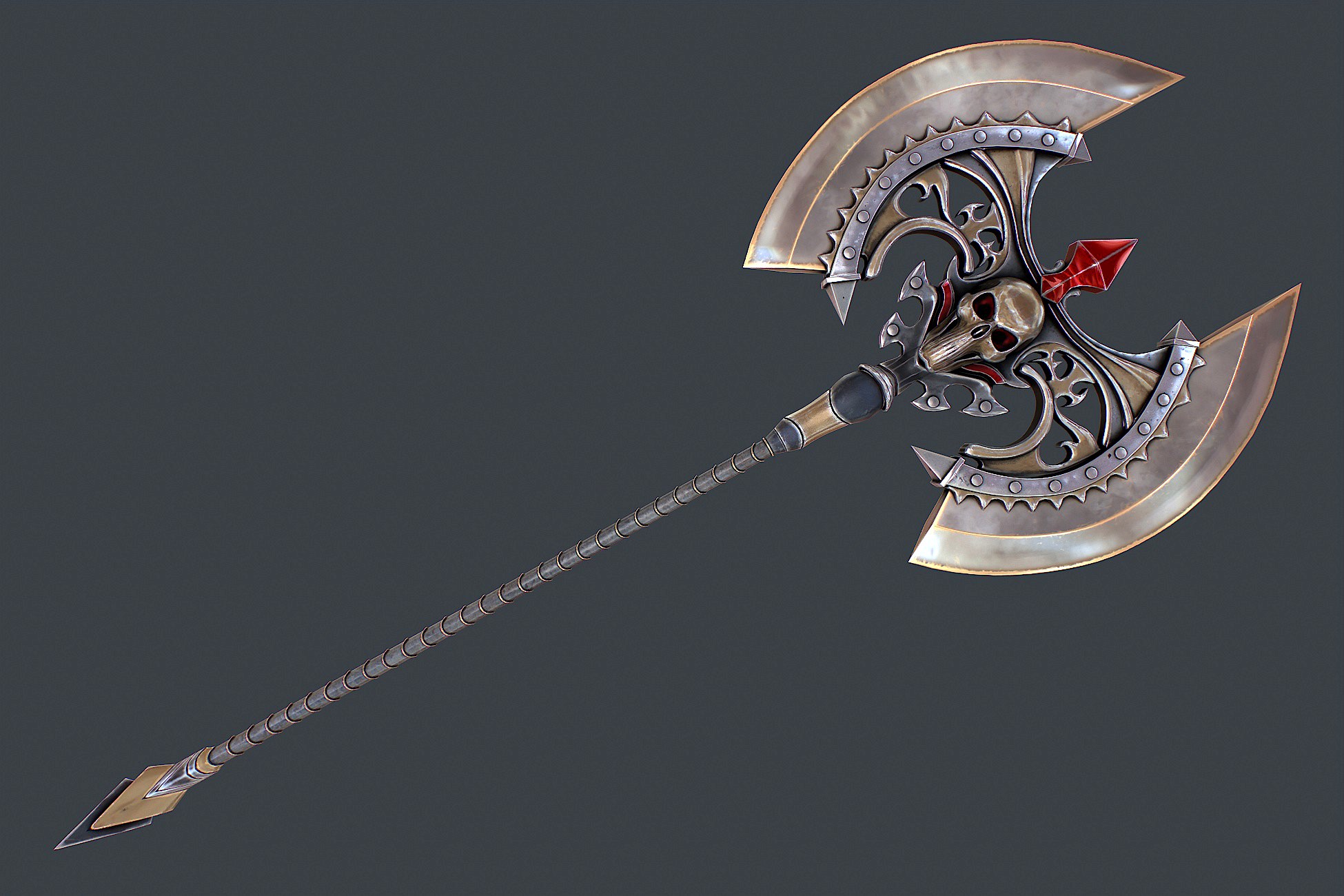 Fantasy axe 1 3d model