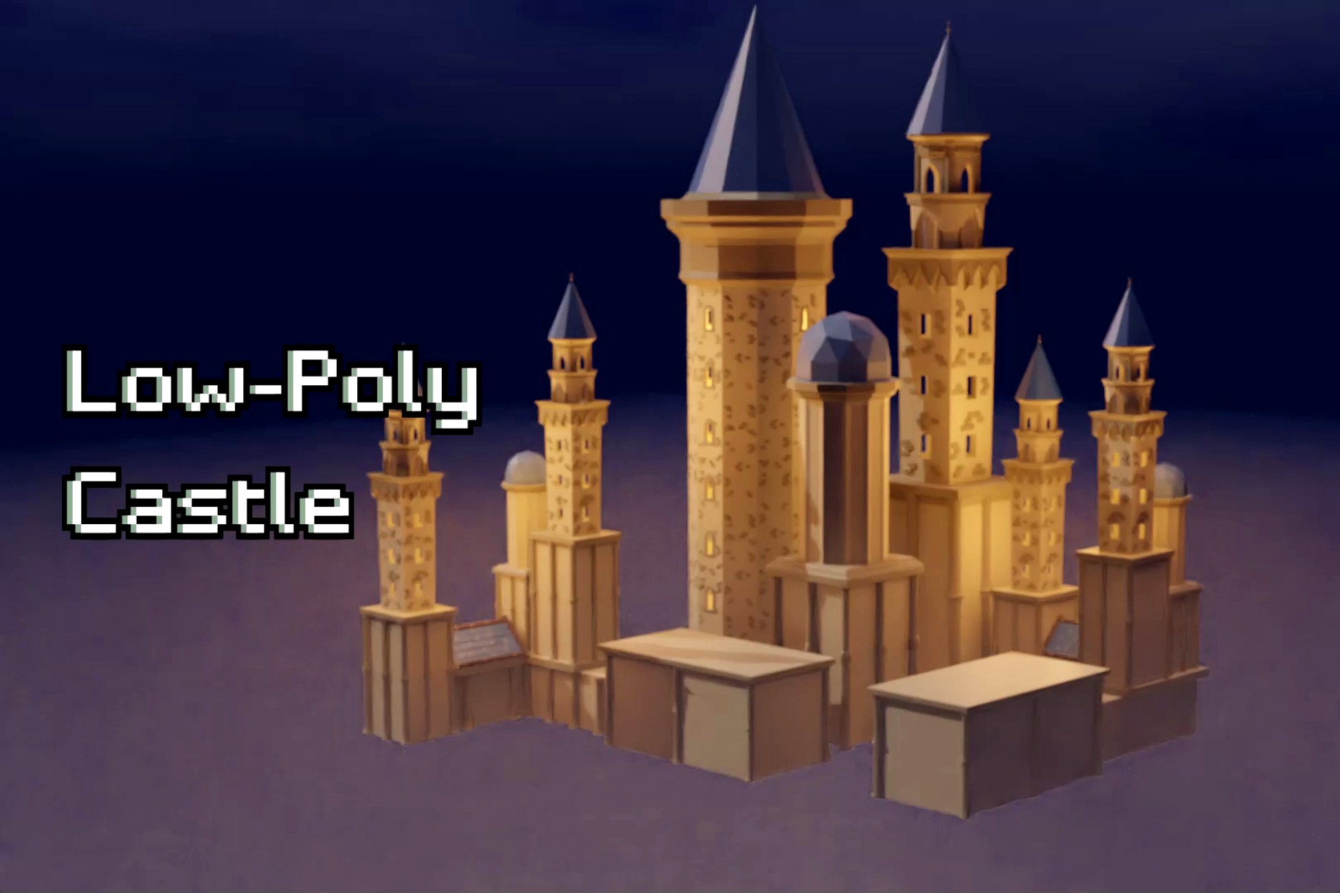 Low-Poly Castle! 3d model