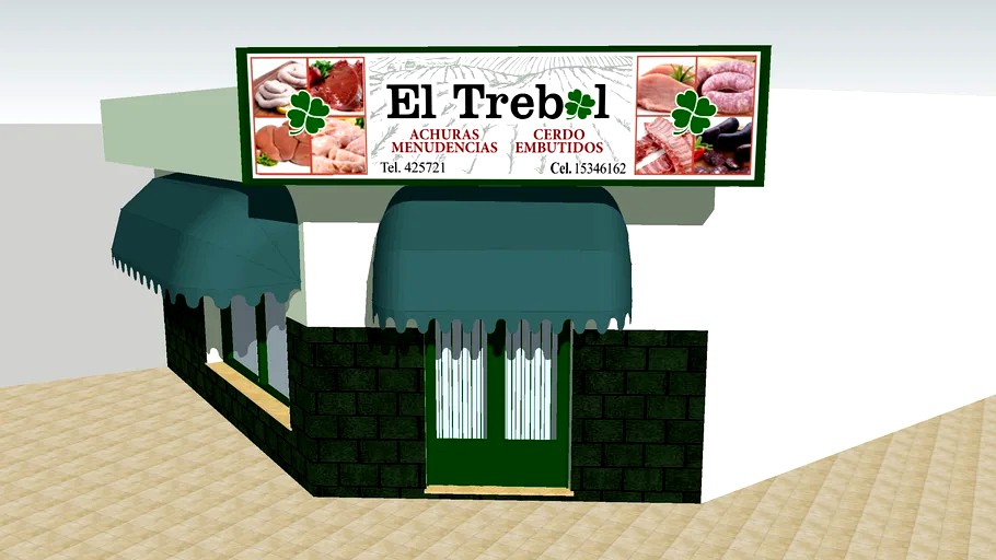 el trebol 3 3d model