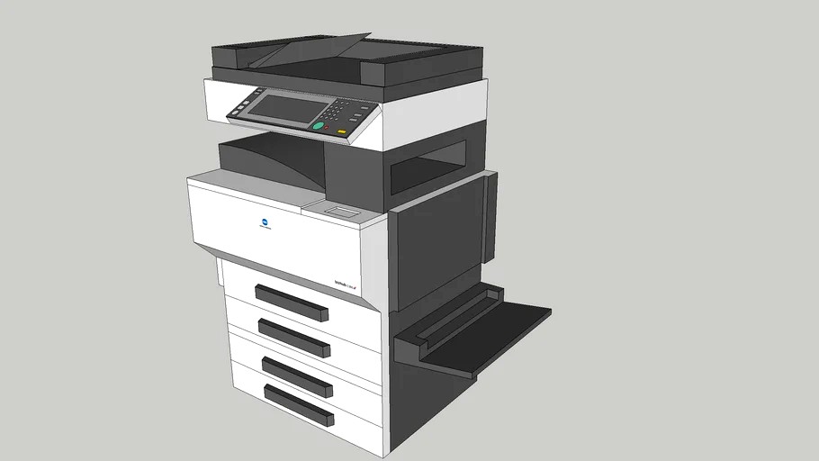printer apparatuur 3d model