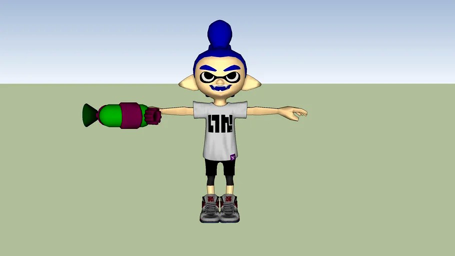 Splatoon Inkling Boy 3d model