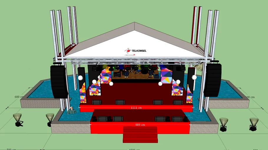 Stage+KISEL+Sheraton+Bandara 3d model