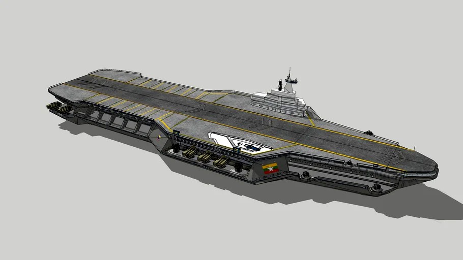 Aircraft Carrier ( Myanmar) 3d model