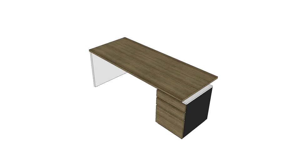 EXECUTIVE DESK 2000 X 800 3d model