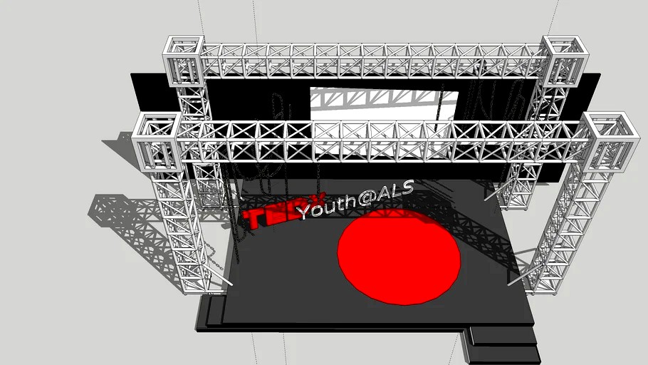 tedx stage 3d model