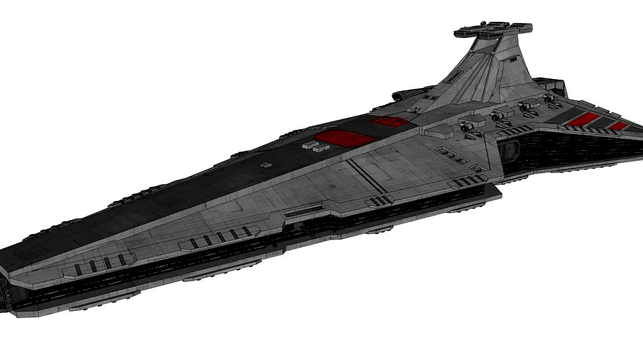 Star Wars - Venator II GC class Star Destroyer - Protector 3d model