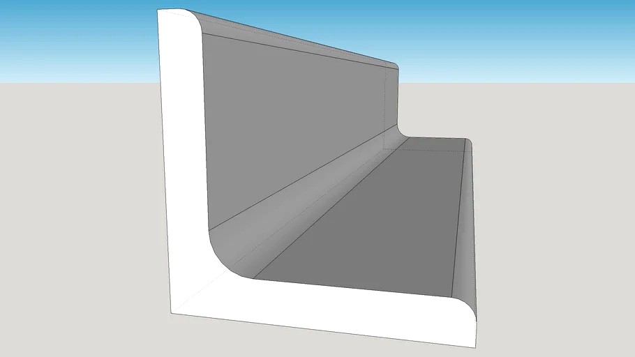 Angle profile 40x40x6 3d model